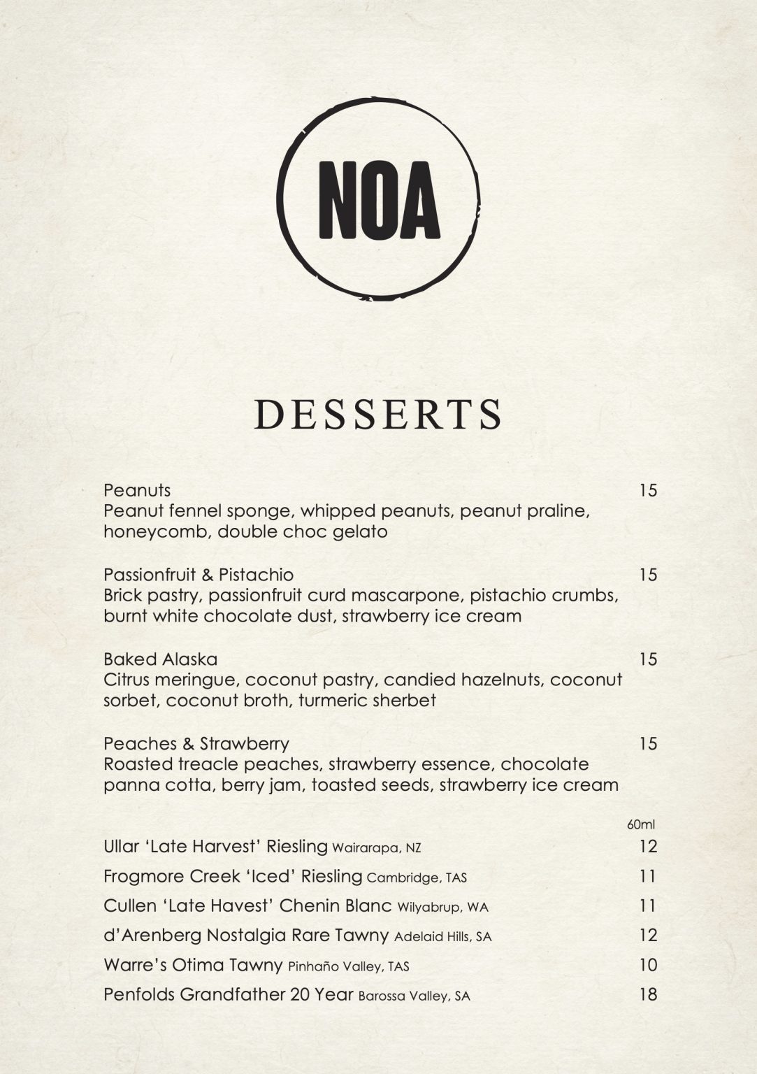 noa-menus-a5-desserts-november-2022-no-bleed - Noa Restaurant